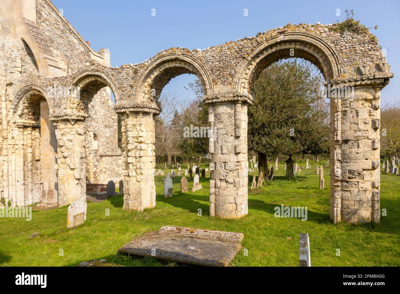 Historic village parish church of Saint Bartholomew, Orford, Suffolk ...