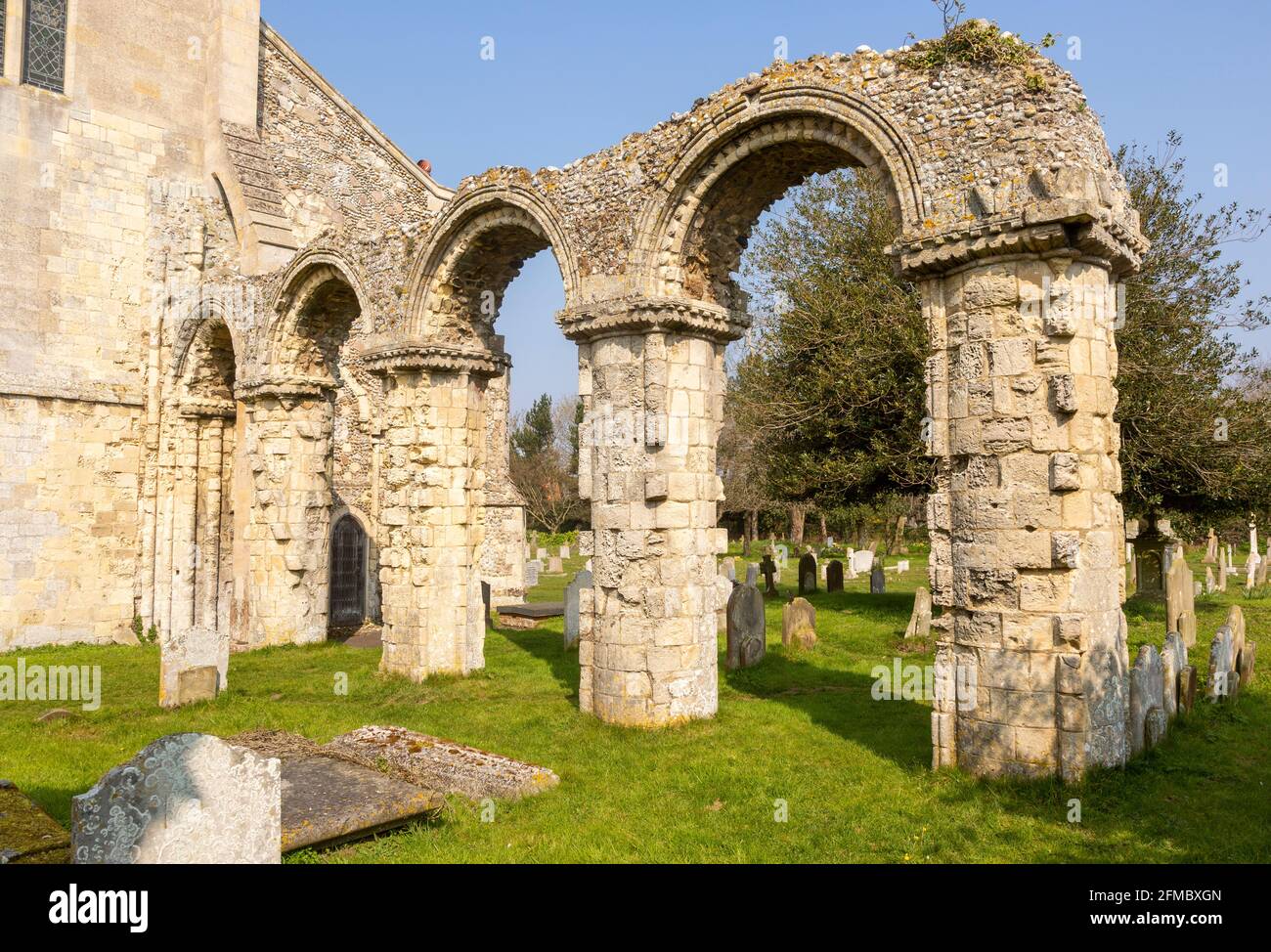 Historic village parish church of Saint Bartholomew, Orford, Suffolk ...