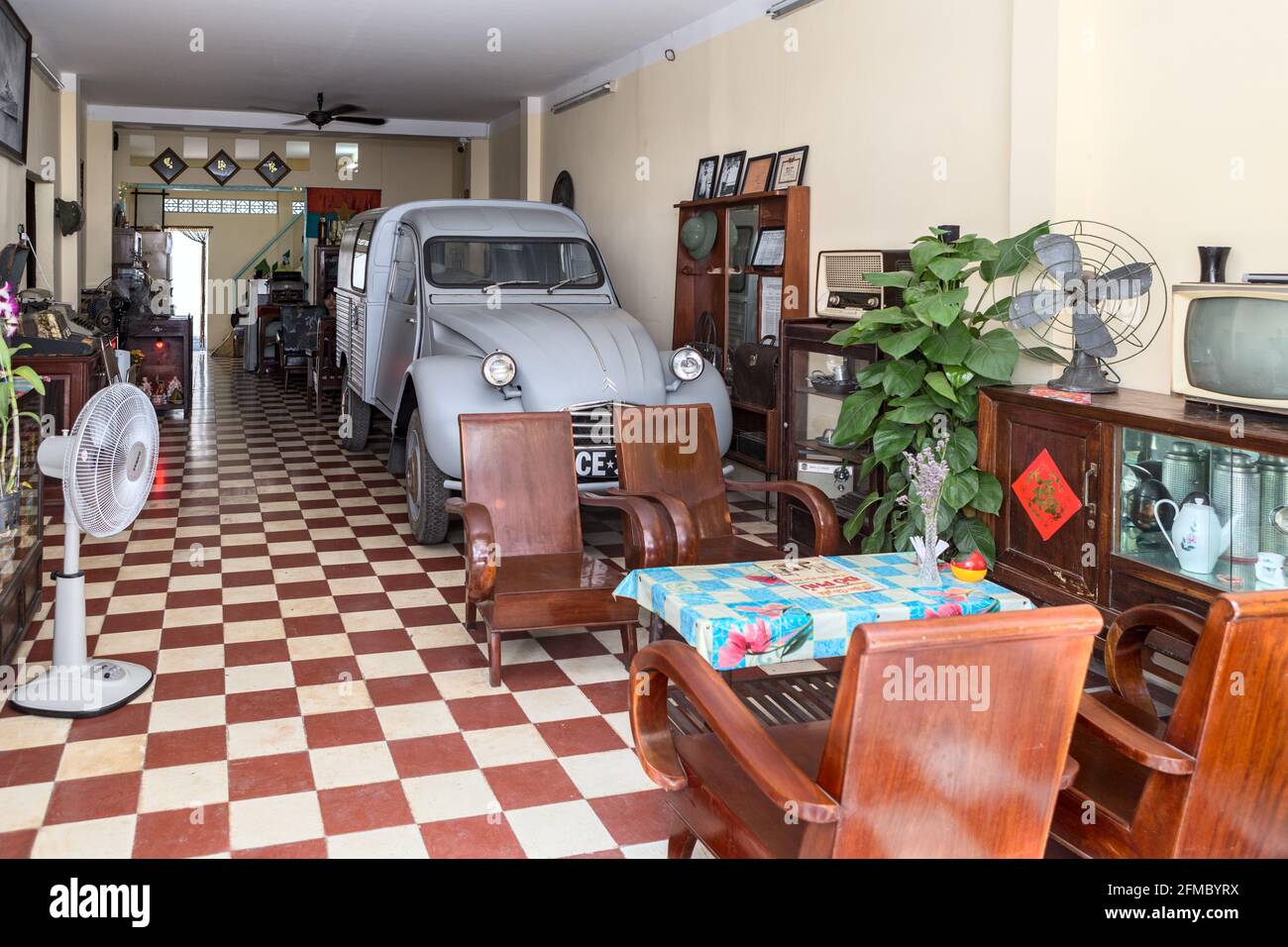 Secret Weapons Bunker, car used to bring in the weapons, Ho Chi Min ...