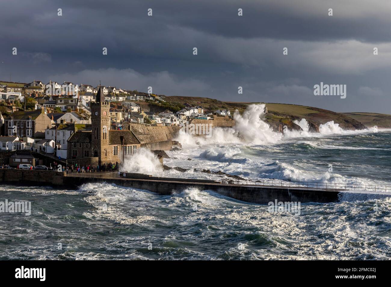 Porthleven; Storm; Cornwall; UK Stock Photo - Alamy
