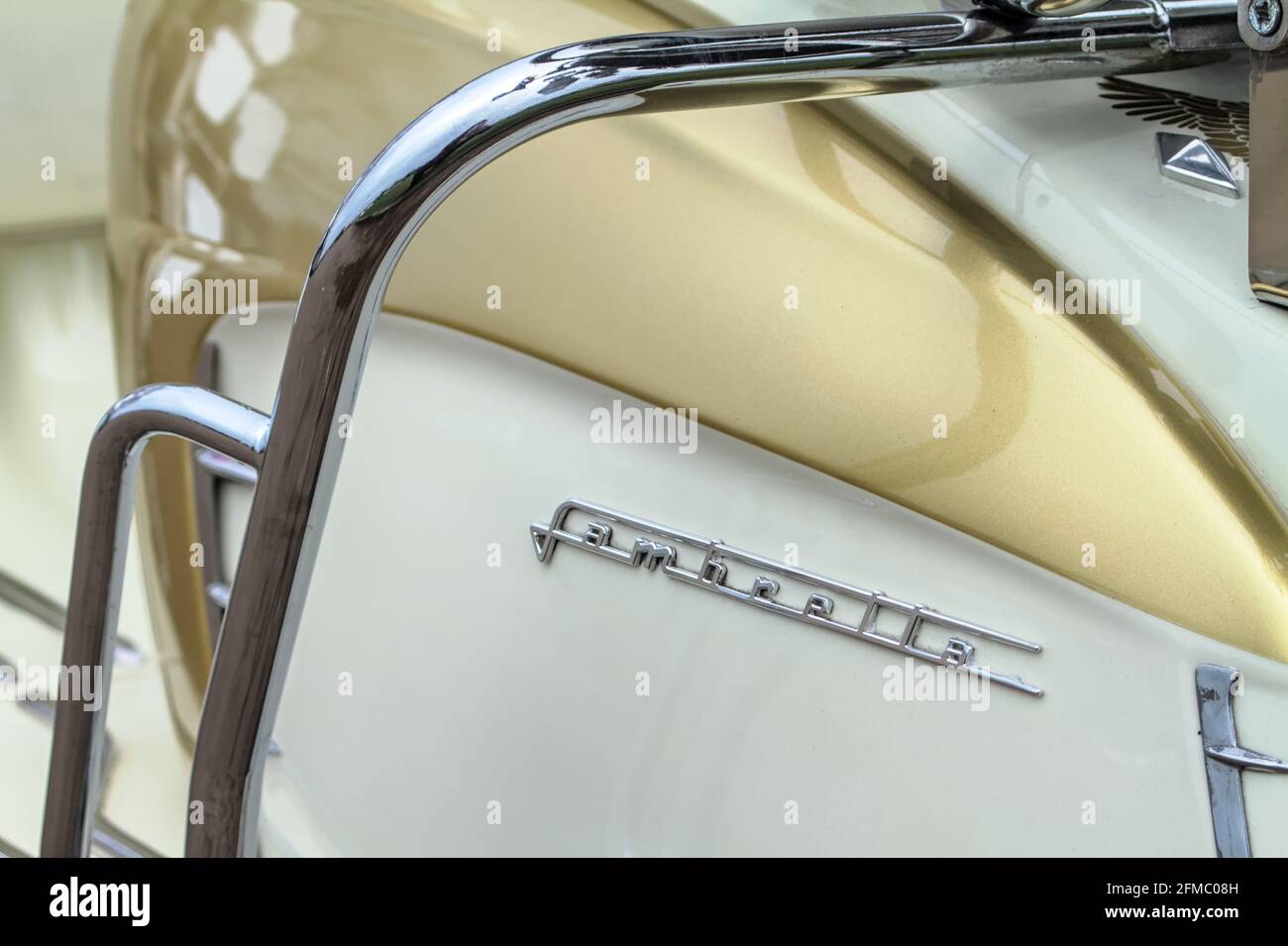 Rear Panel Showing The Lambretta Badge Of A 1967 Lambretta Special X ...