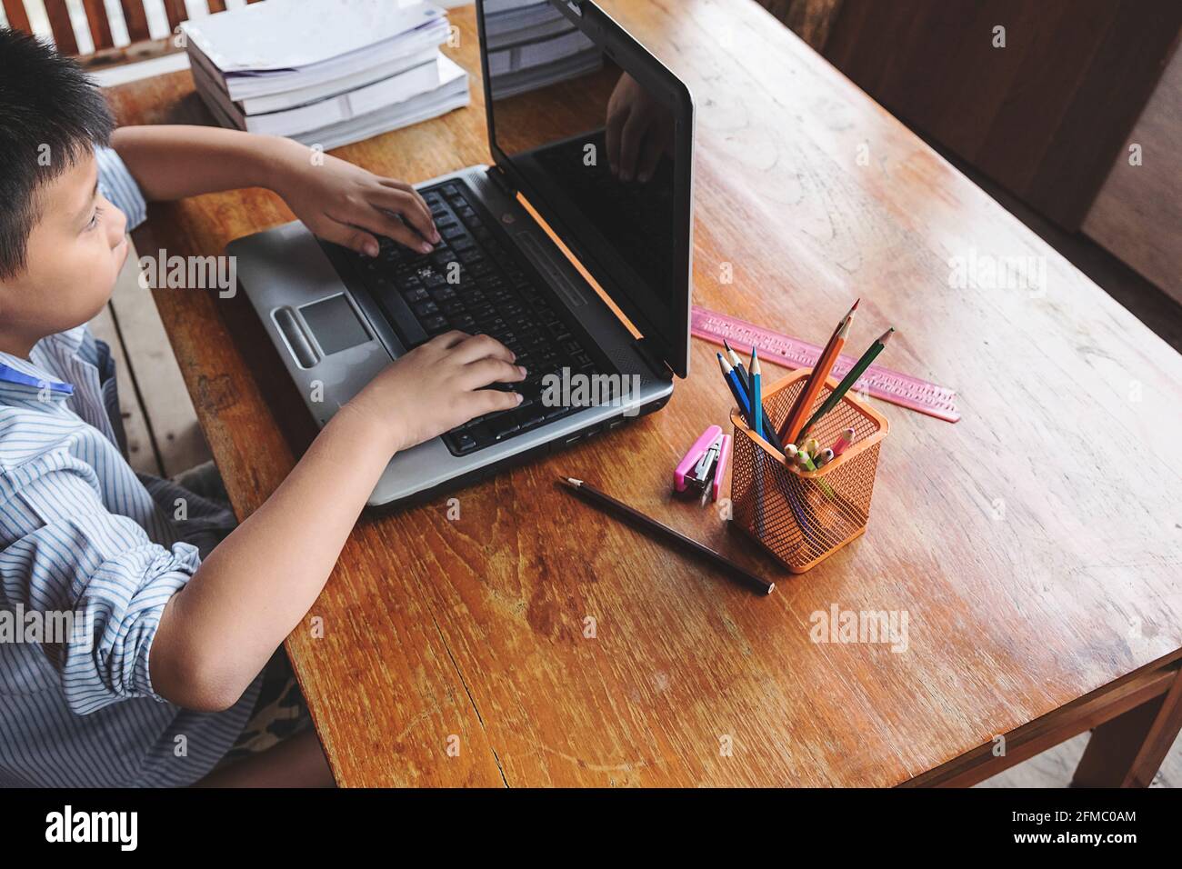 Student learns classroom hi-res stock photography and images - Alamy