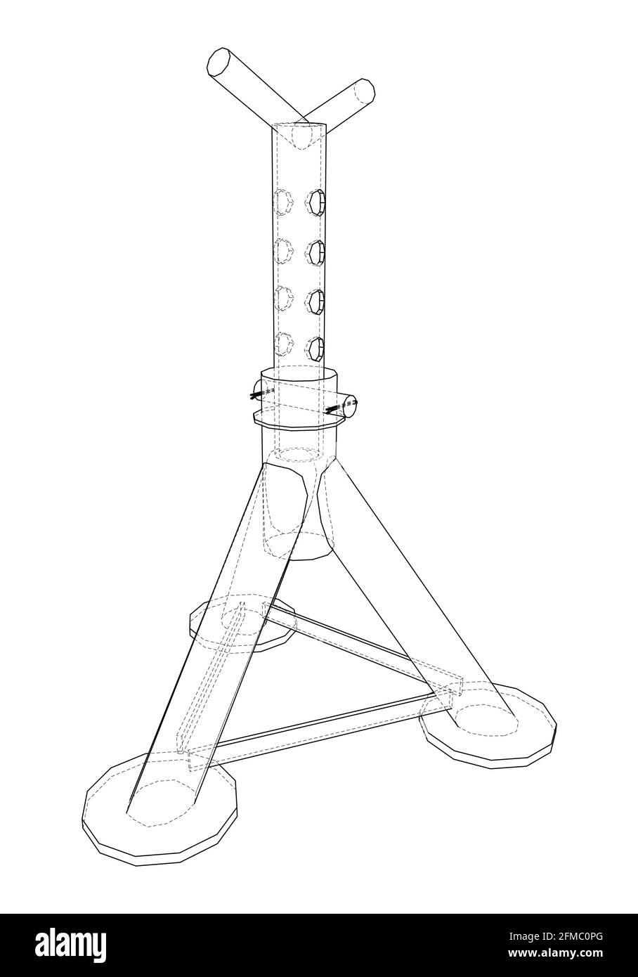 Axle stand isolated. Vector Stock Vector Image & Art - Alamy
