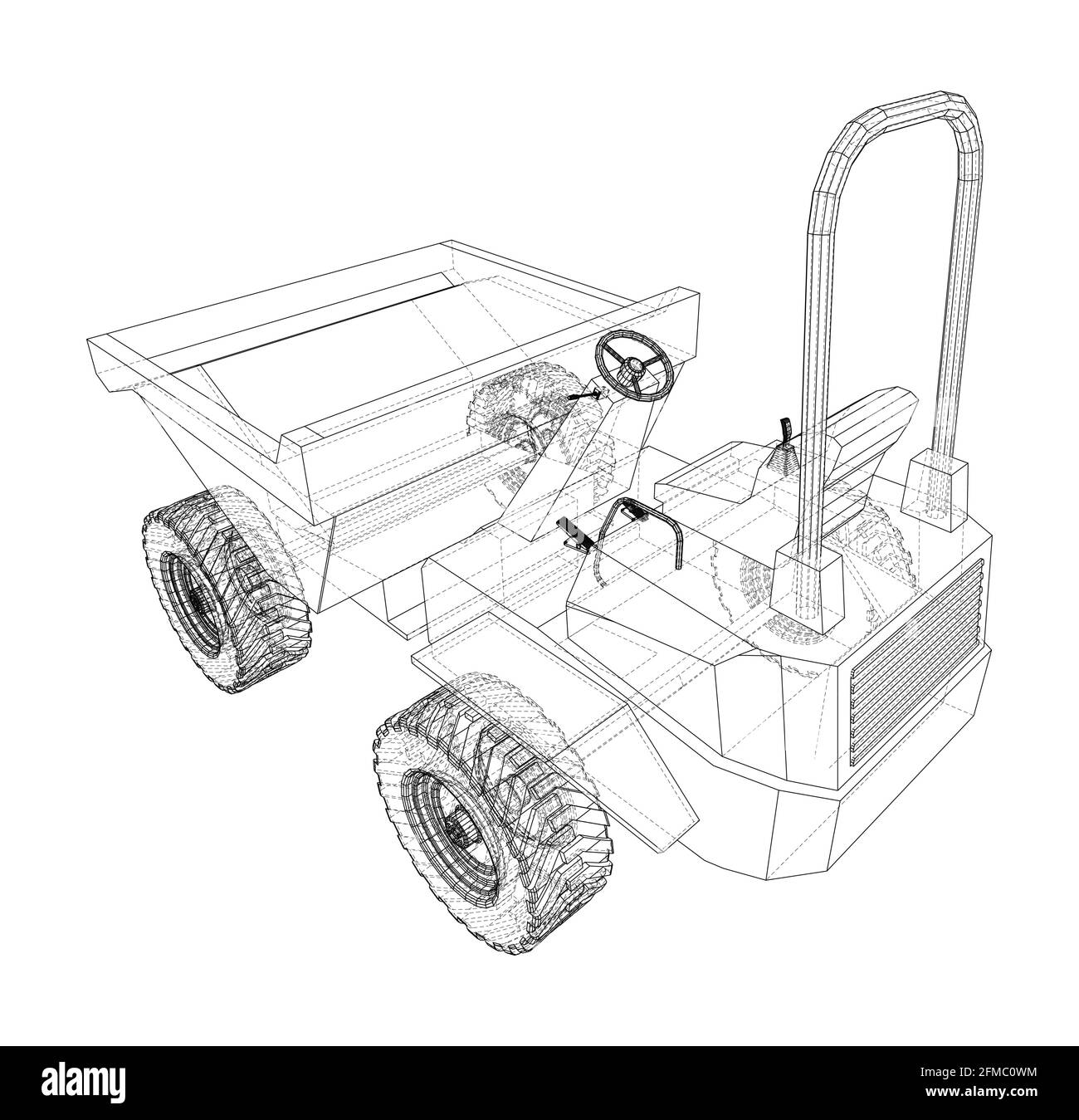 Dumper machine Black and White Stock Photos & Images - Alamy