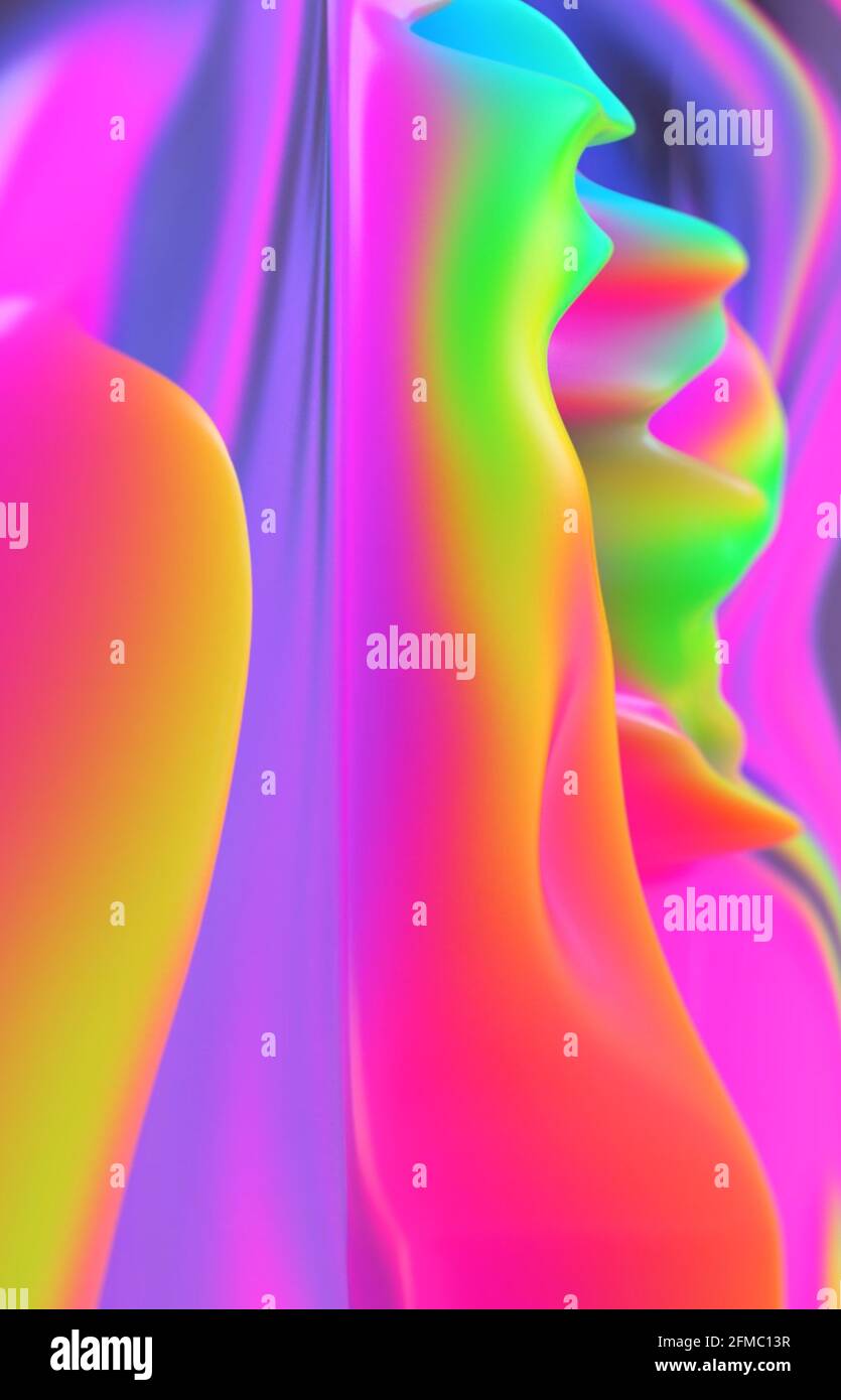 Abstract colored background imitating liquid paint. 3d rendering Stock ...