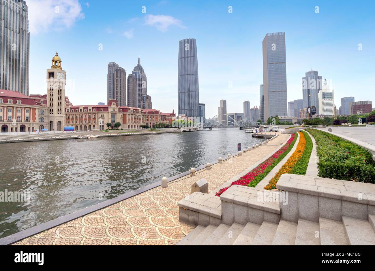 Urban architectural landscape in Tianjin, China Stock Photo - Alamy