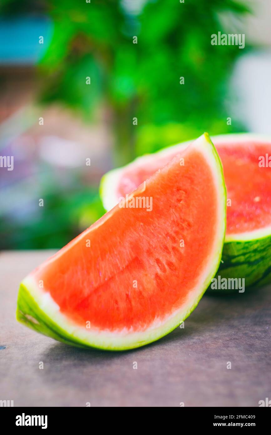 Close up photo of watermelon Stock Photo - Alamy