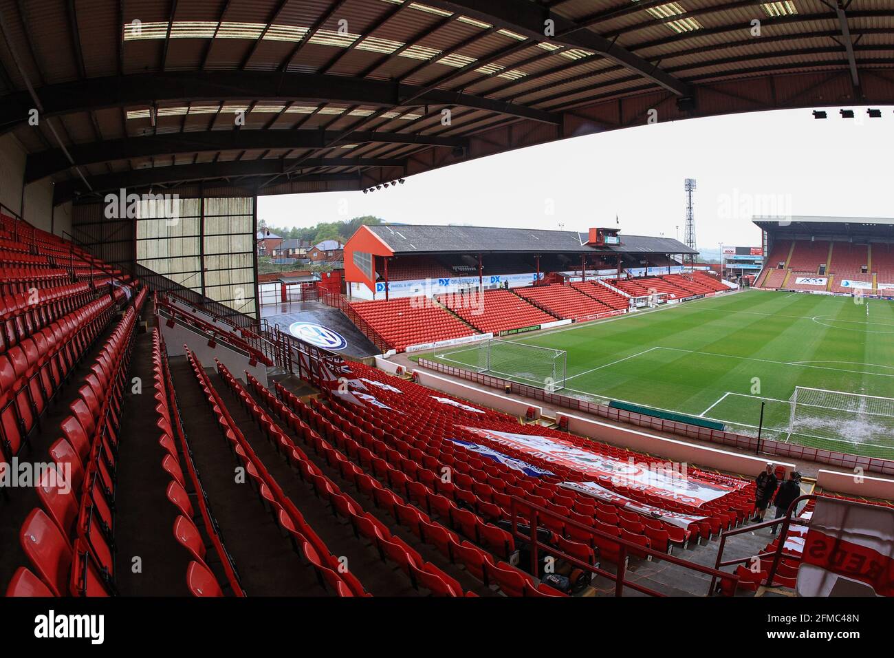 A general view of Oakwell’s West Stand Stock Photo - Alamy