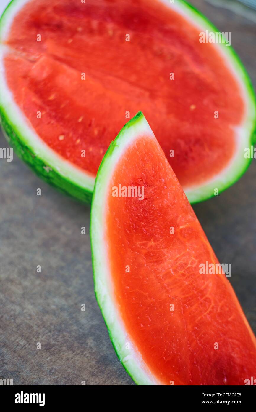 Close up photo of watermelon Stock Photo - Alamy