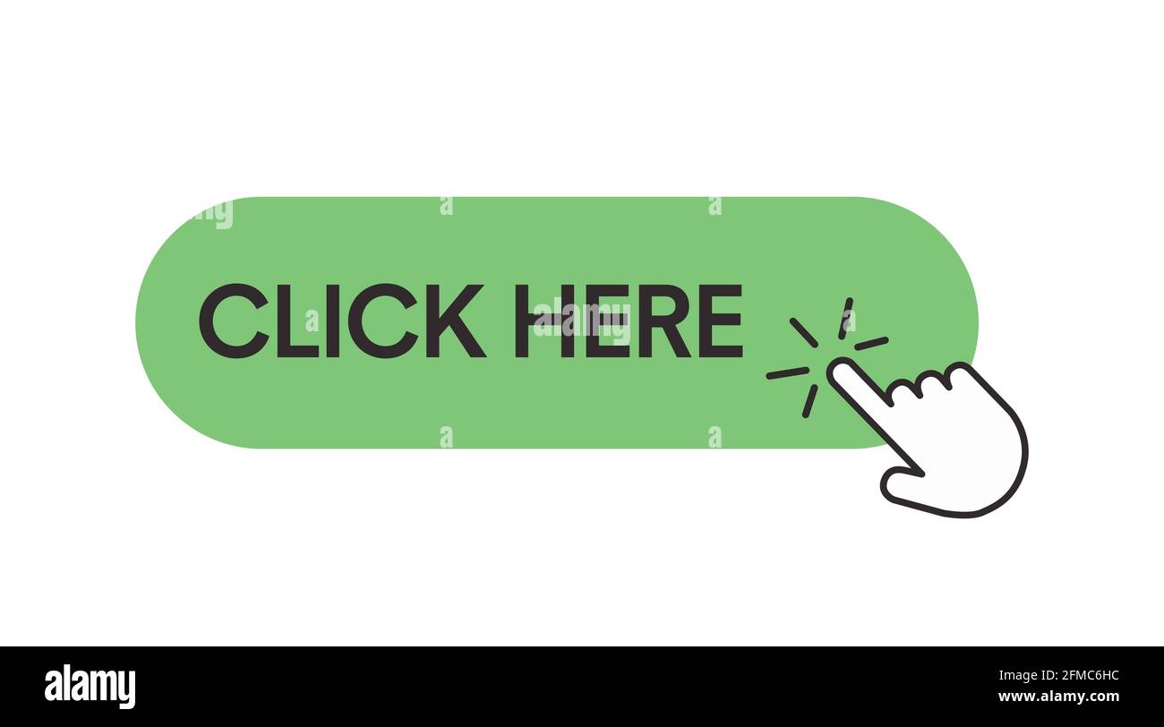 Click Here Icon. Vector isolated flat illustration Stock Vector Image ...