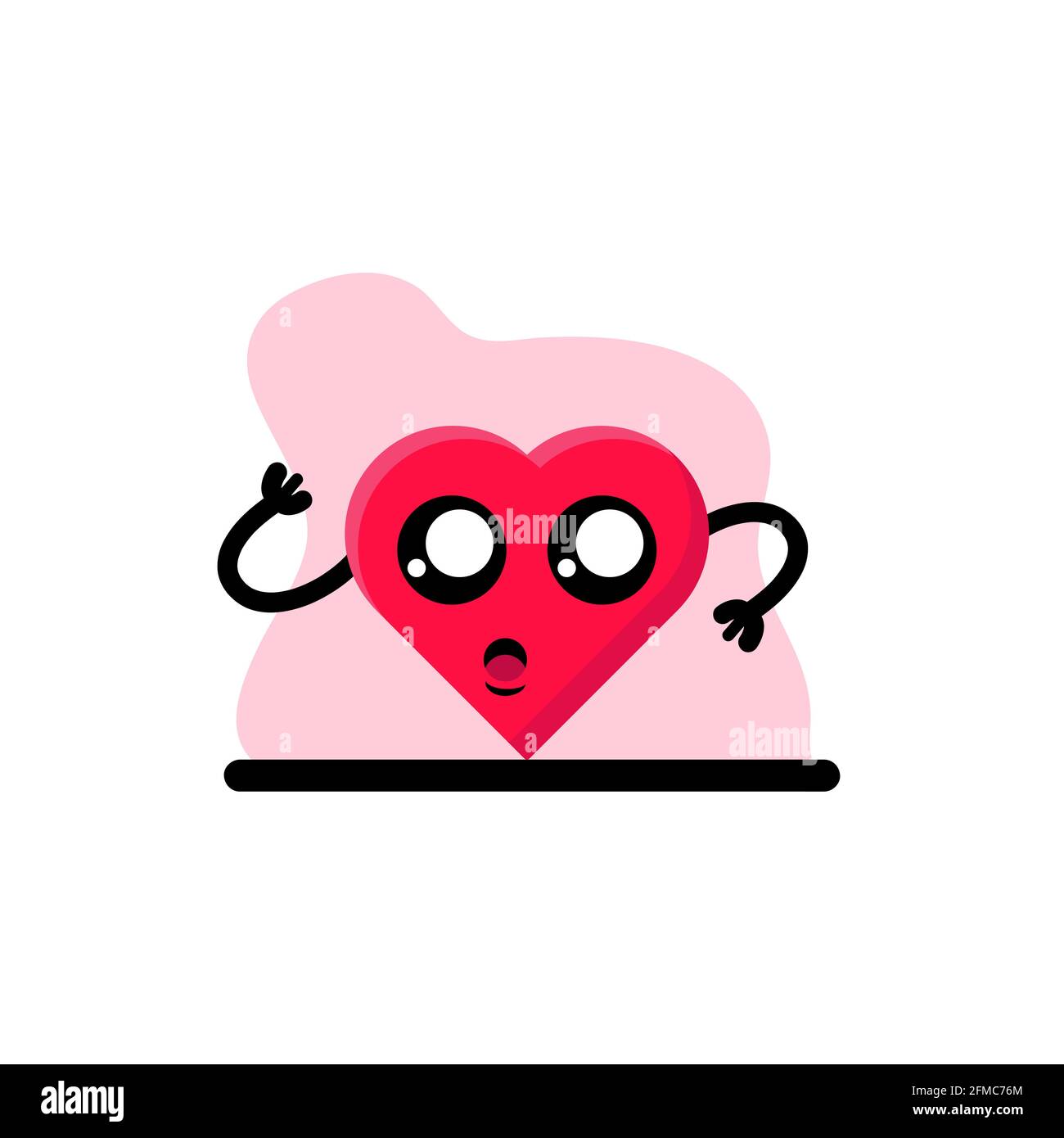 Cute Love Character Concept Vector Illustration Design eps10 Stock ...