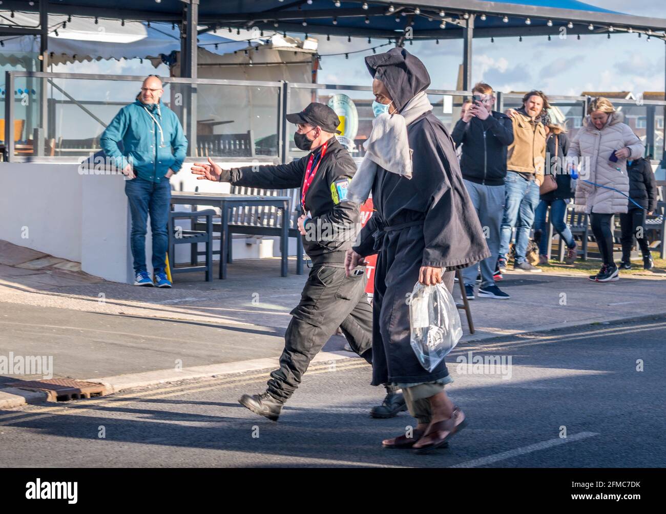 Actors leaving the set of Star Wars Andor Stock Photo - Alamy