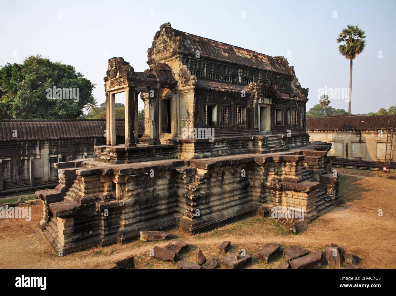 Library of Angkor Wat - Capital temple. Siem Reap province. Cambodia ...