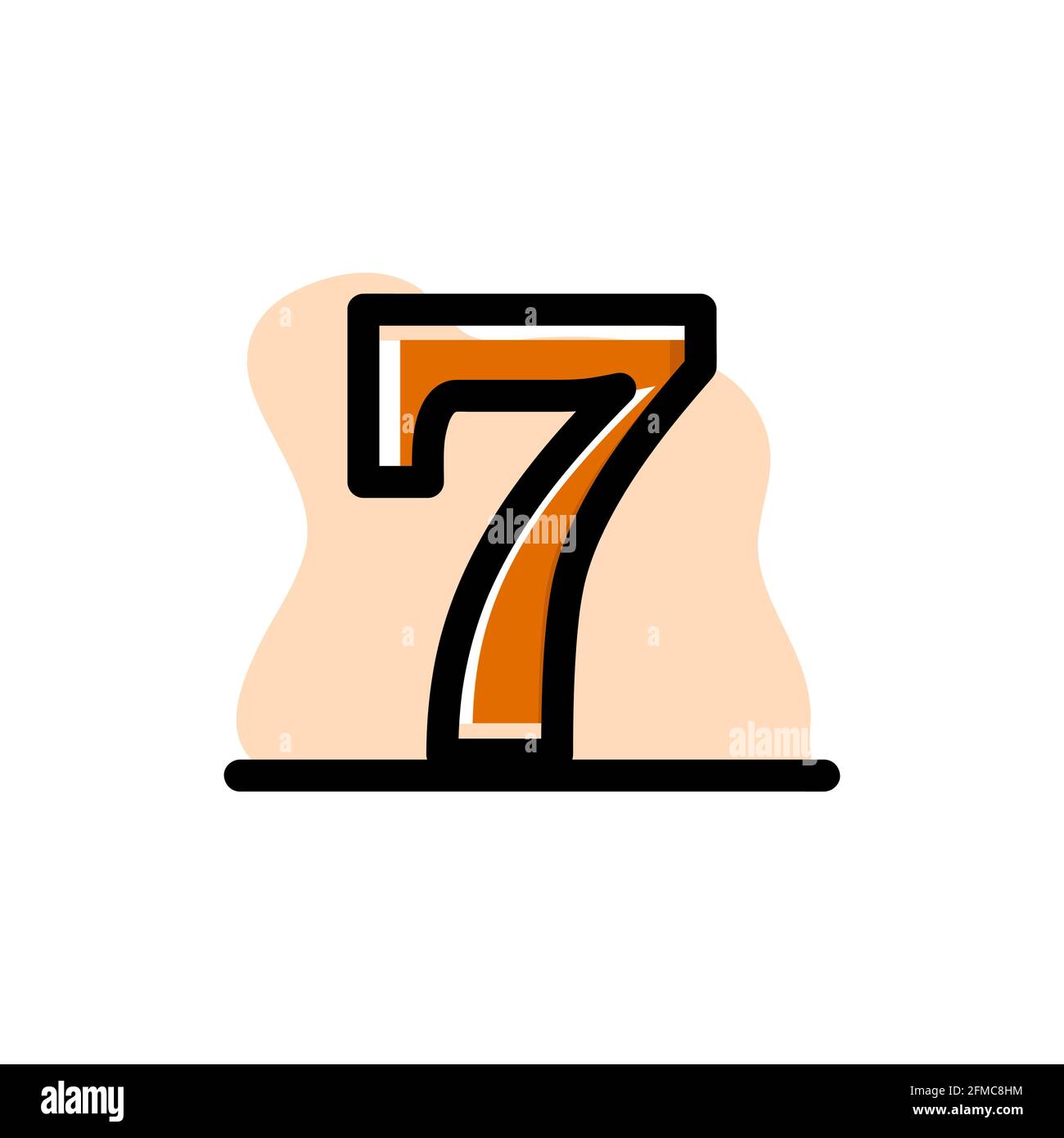 3d number 7 Stock Vector Images - Alamy
