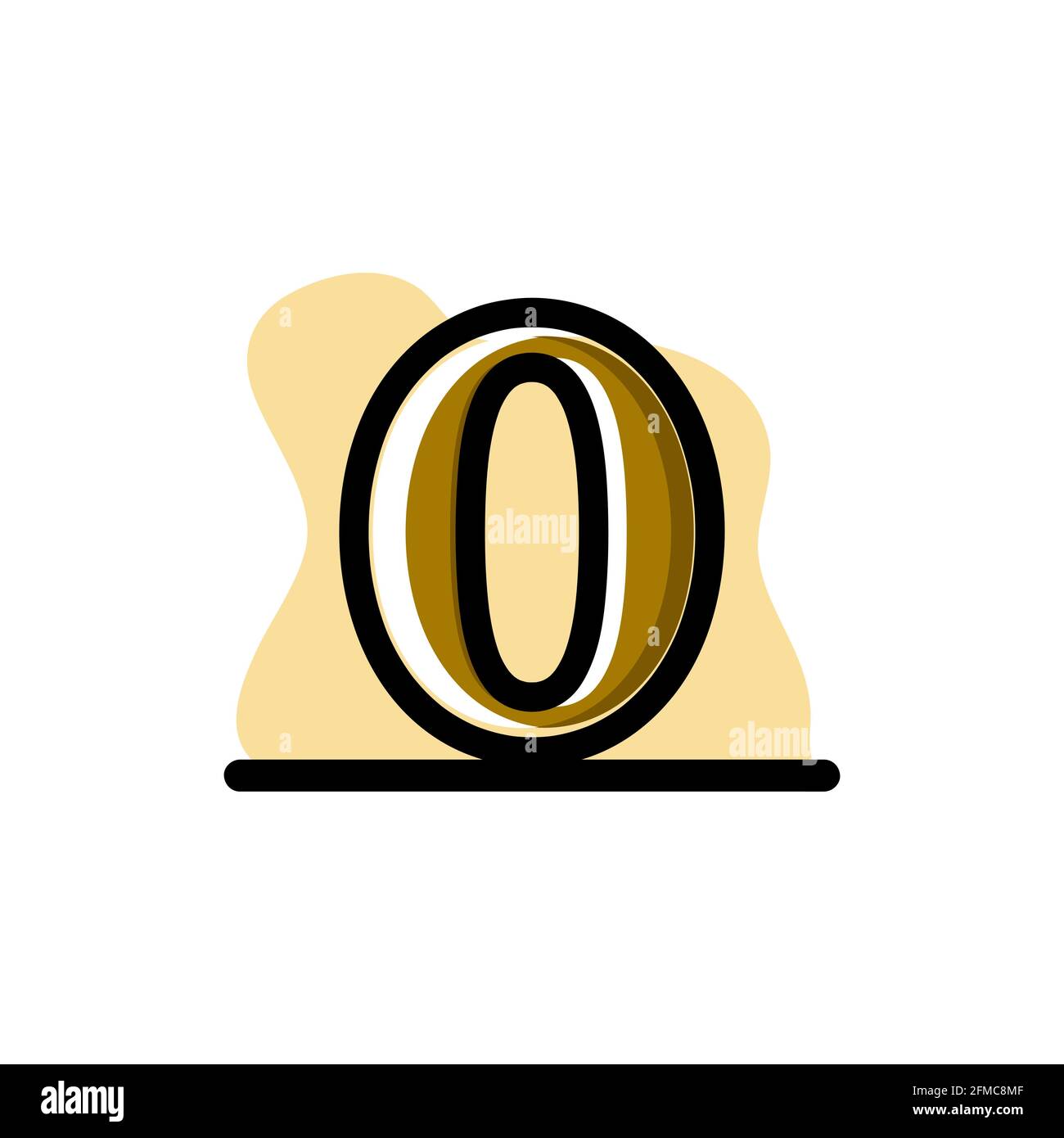 Number 0 vector vectors hi-res stock photography and images - Alamy