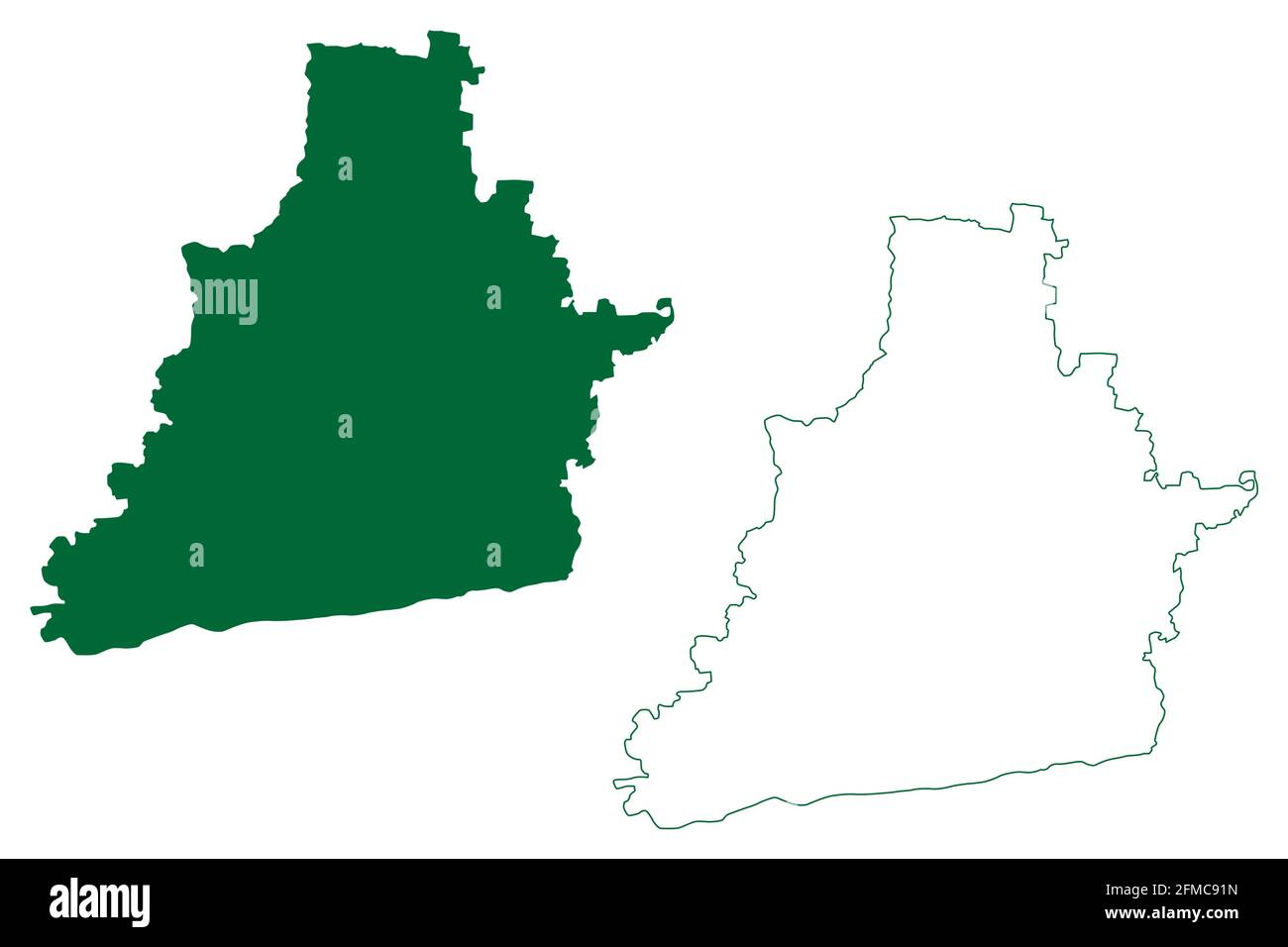 Dhar district (Madhya Pradesh State, Indore division, Republic of India ...