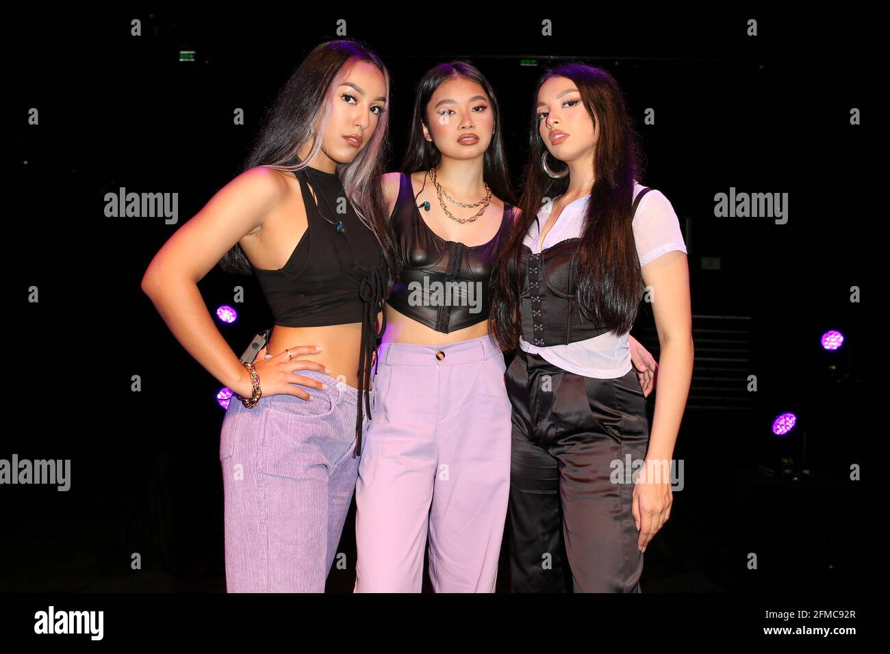 May 8, 2021: Australian RnB Pop group H3RIZON pose after performing ...