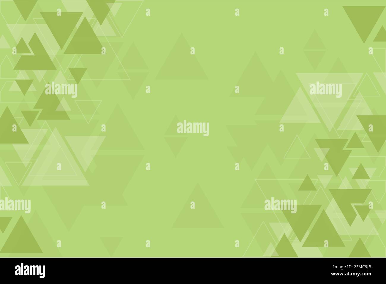 Abstract background, green pattern, symmetrical geometric shapes ...