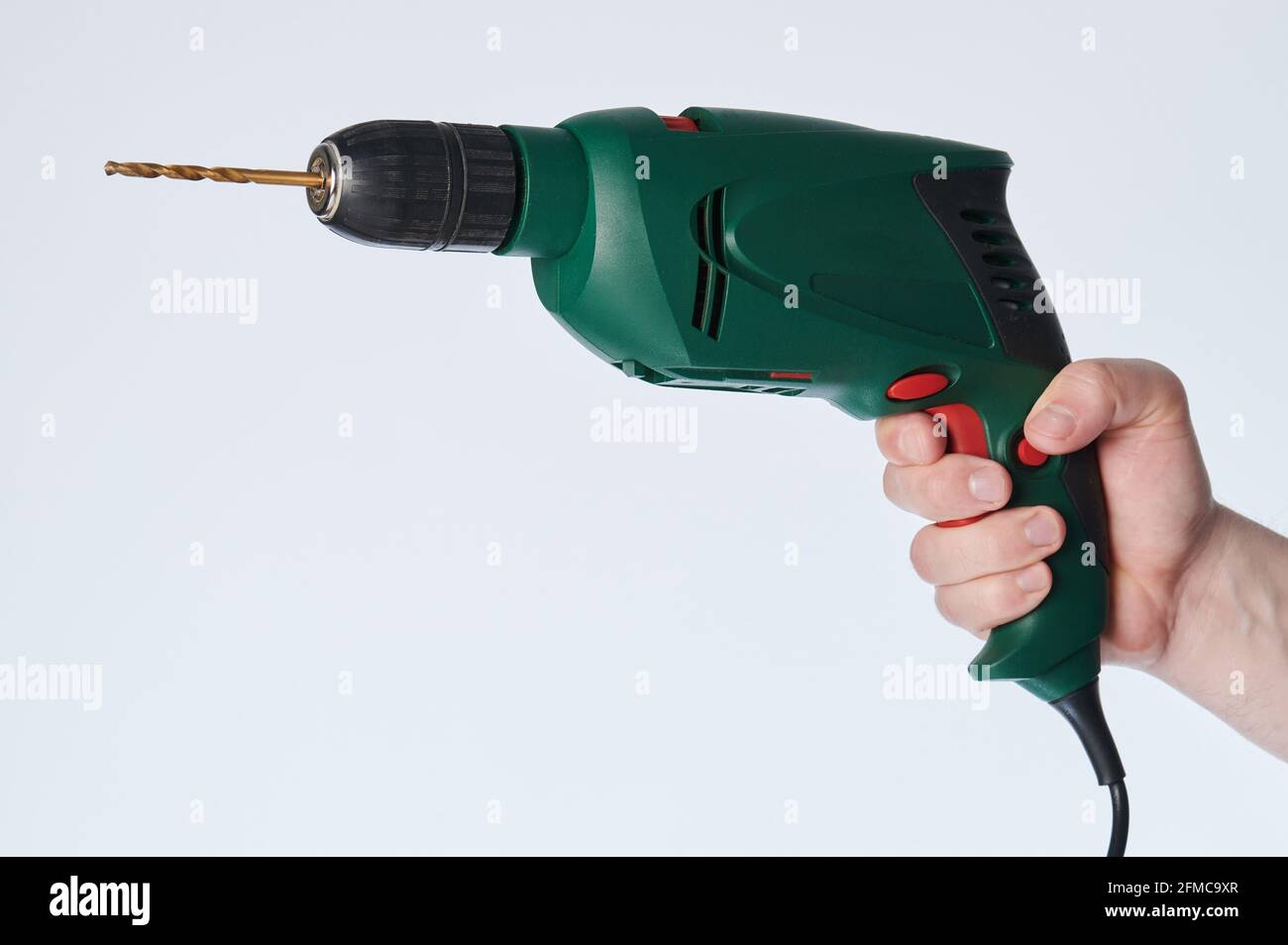 Handyman using screwdriver drill hi-res stock photography and images ...