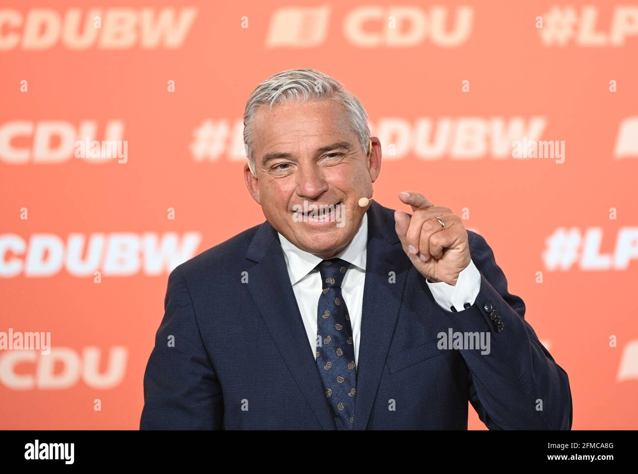 Stuttgart, Germany. 08th May, 2021. Thomas Strobl, the state chairman ...