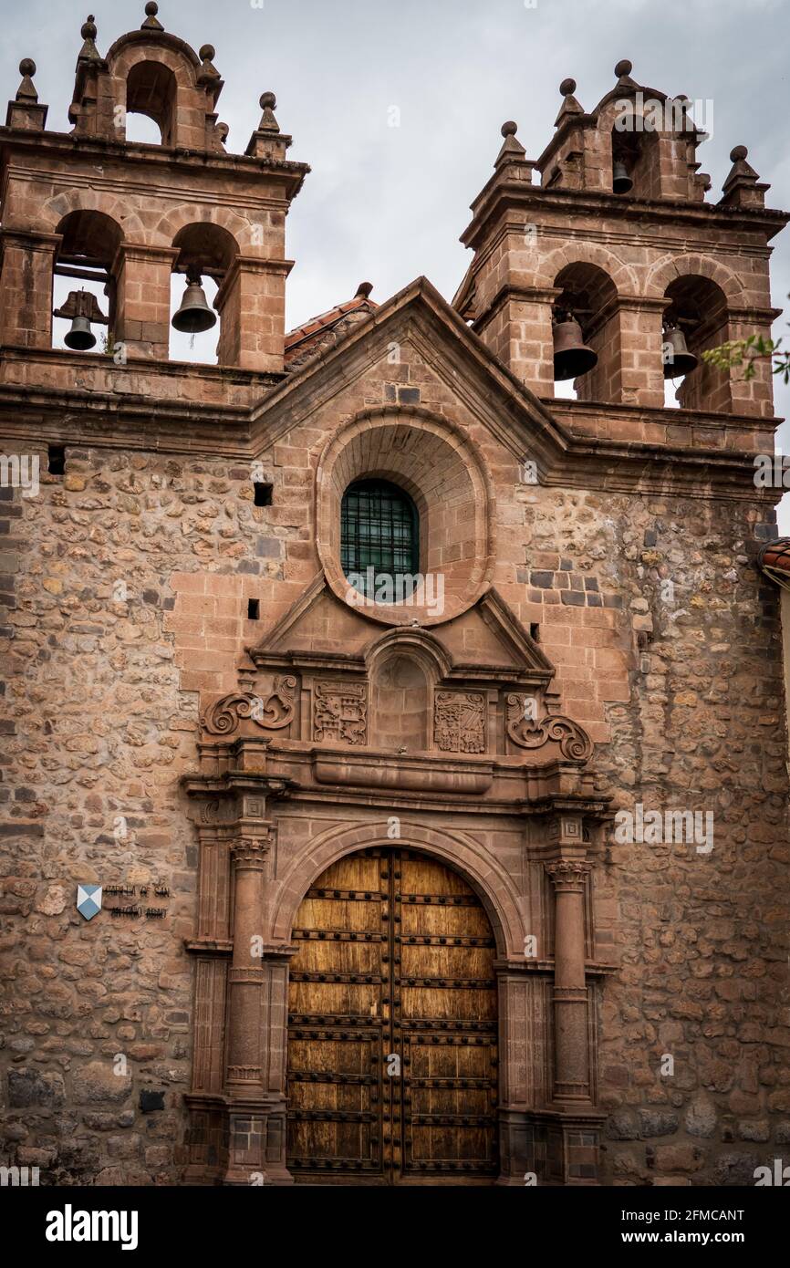 Colonial architecture dominates Plaza de Armas in Cusco, Peru Stock ...