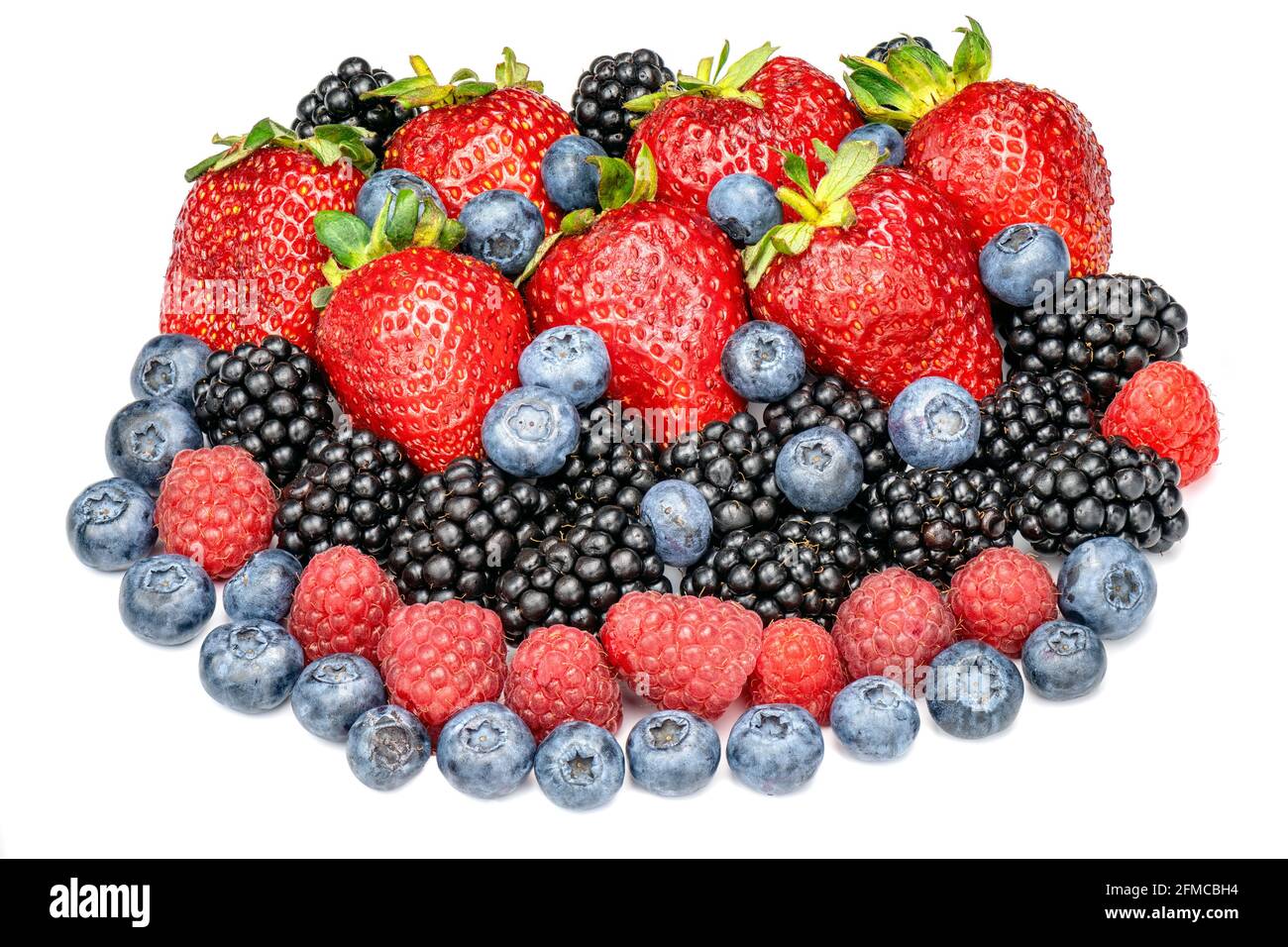 Fresh berries strawberries, raspberries, blackberries and blueberries ...