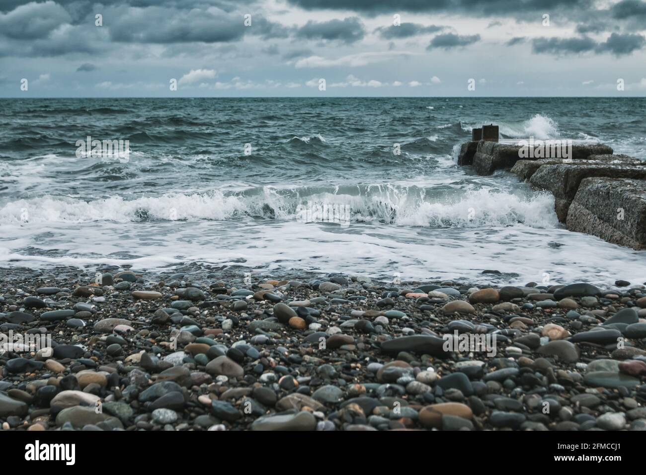 Stormy weather at the seaside hi-res stock photography and images - Alamy