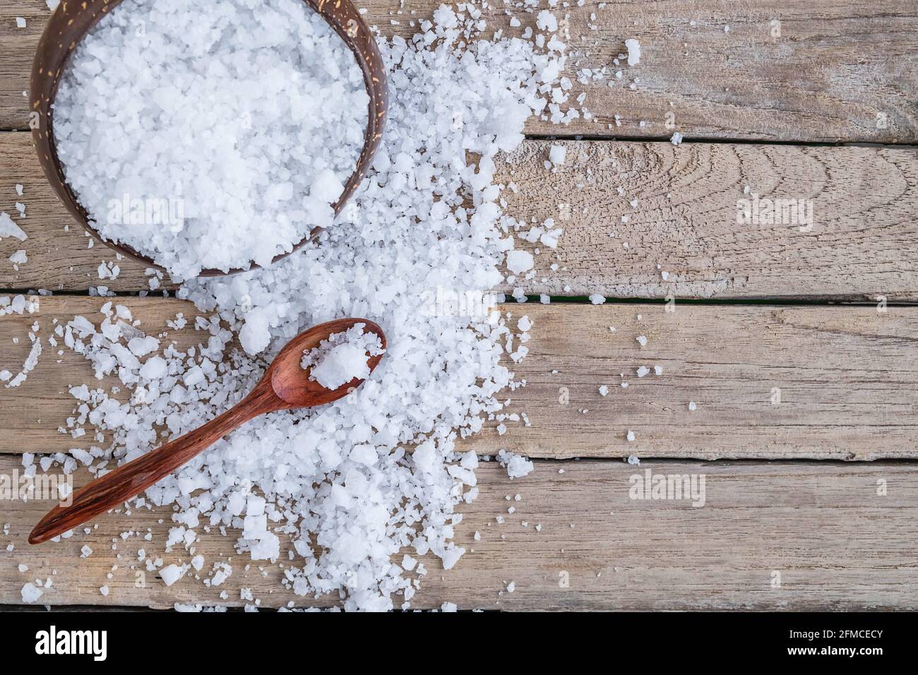 Table salt pile black isolated hi-res stock photography and images - Alamy