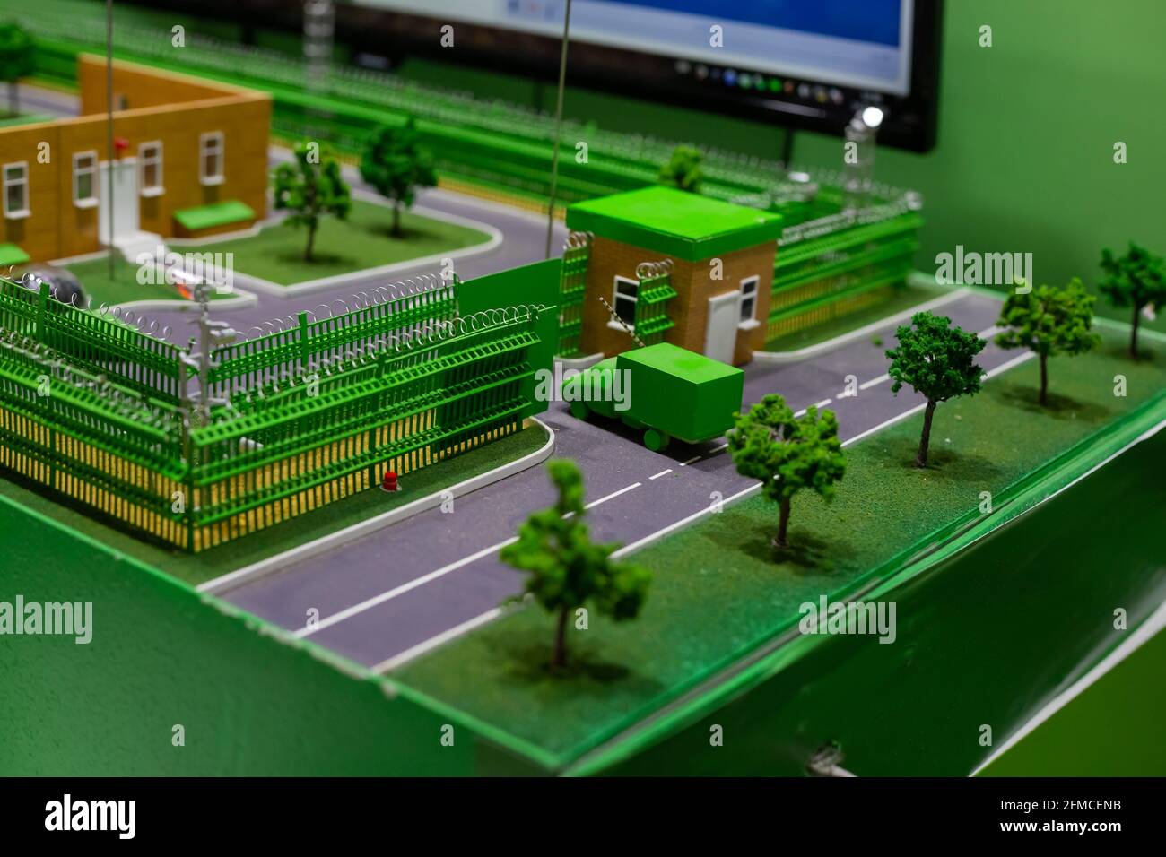 Moscow, Russia - 14 april 2021 : Toy City Model with CCTV System on ...