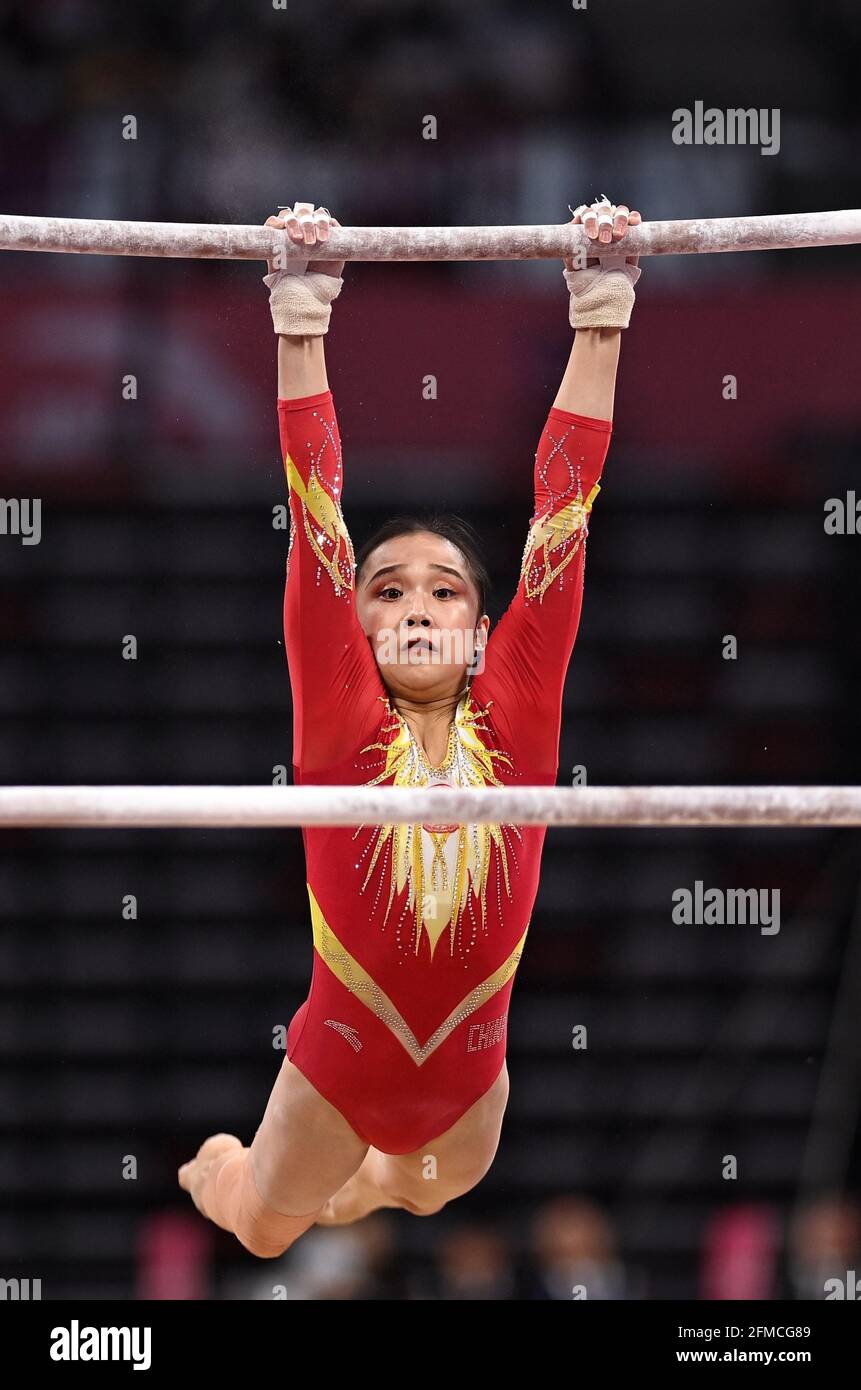 Chengdu, China's Sichuan Province. 8th May, 2021. Fan Yilin of Shanghai ...