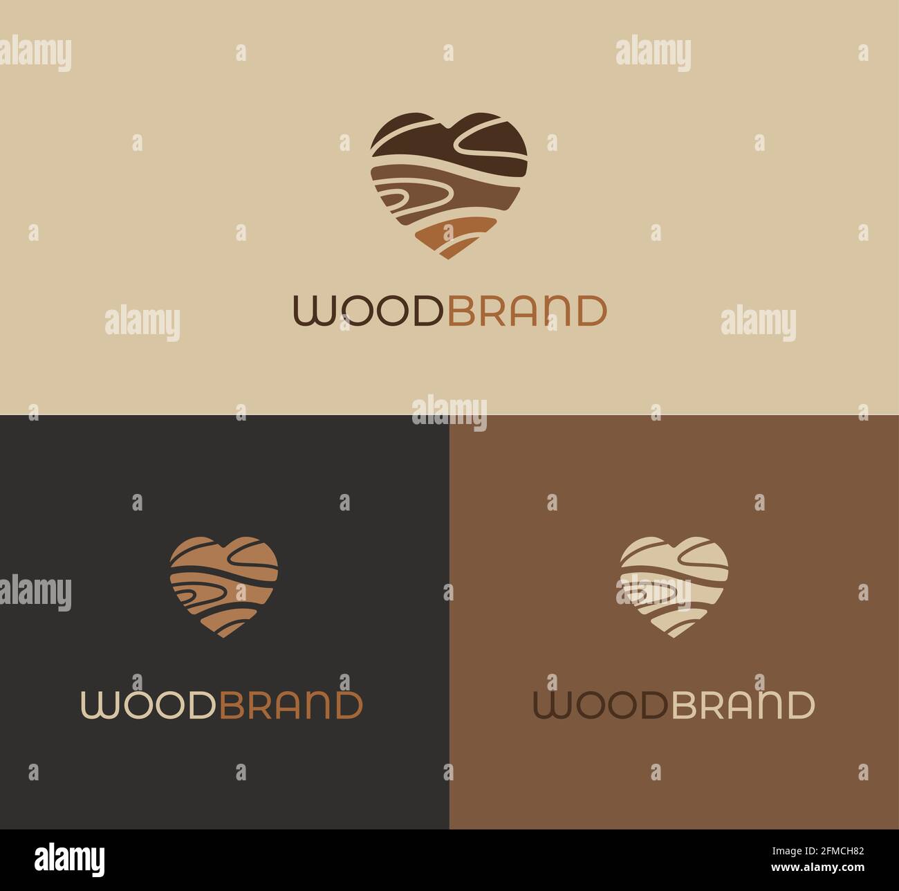 Wooden heart logo, icon Stock Vector Image & Art - Alamy