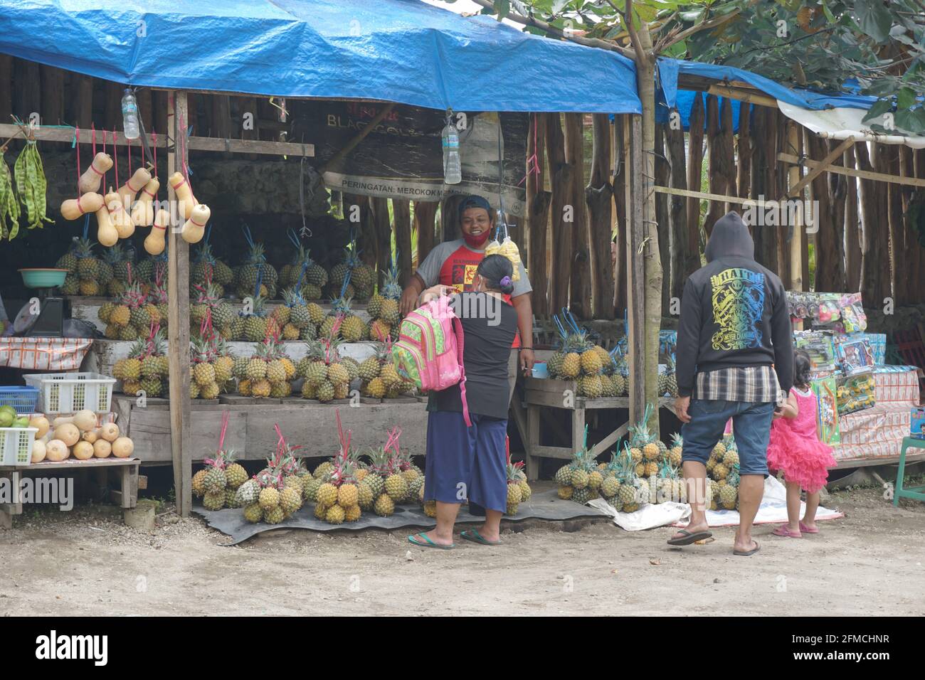 Kediri, East Java, Indonesia - February 28th, 2021: Traditional fruit ...