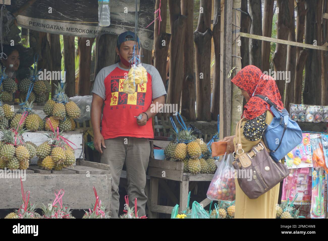 Kediri, East Java, Indonesia - February 28th, 2021: Traditional fruit ...