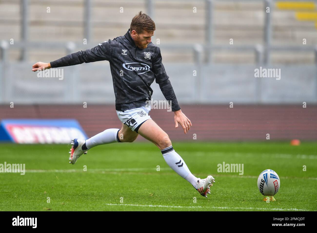 Hull, UK. 08th May, 2021. Marc Sneyd (7) of Hull FC during pre match ...
