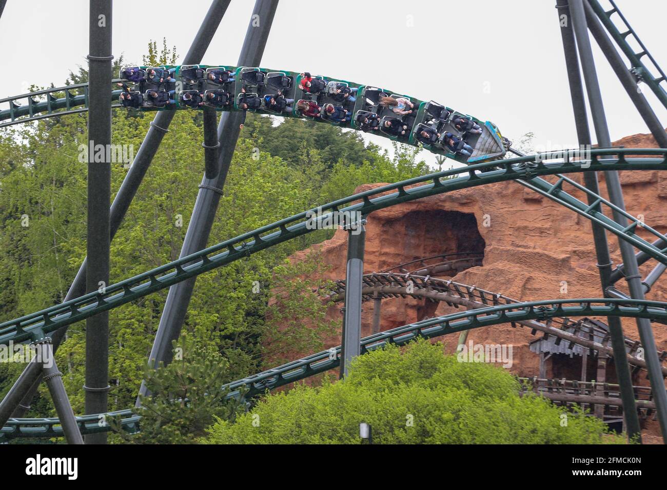 Illustration picture shows the new Kondaa roller coaster attraction and ...