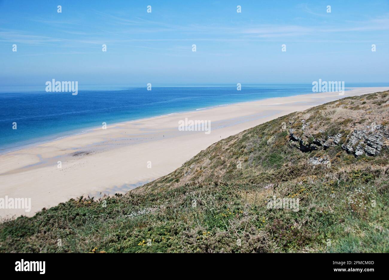 Beach scenery by the north sea in the spring hi-res stock photography ...