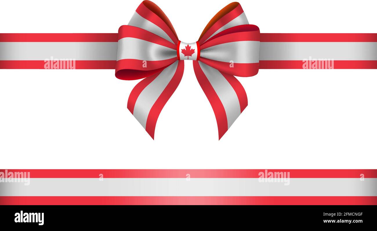 Canada day bow Stock Vector Images - Alamy