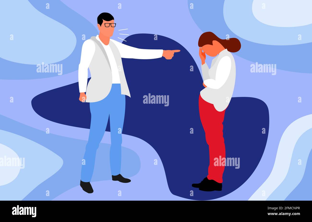 Problem abusing Stock Vector Images - Alamy