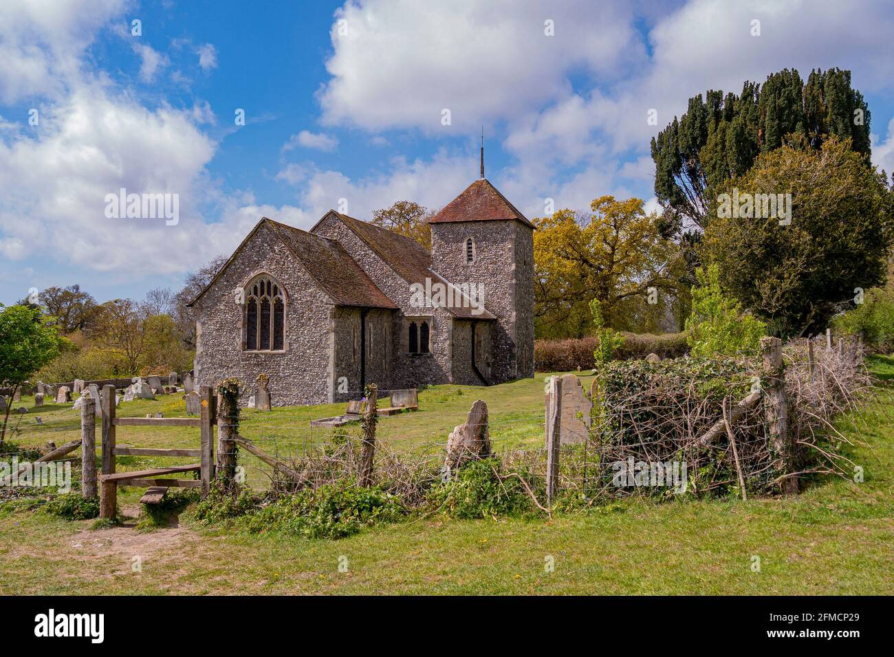 The Parish Church of St Mary, Clapham in the South Downs National Park ...