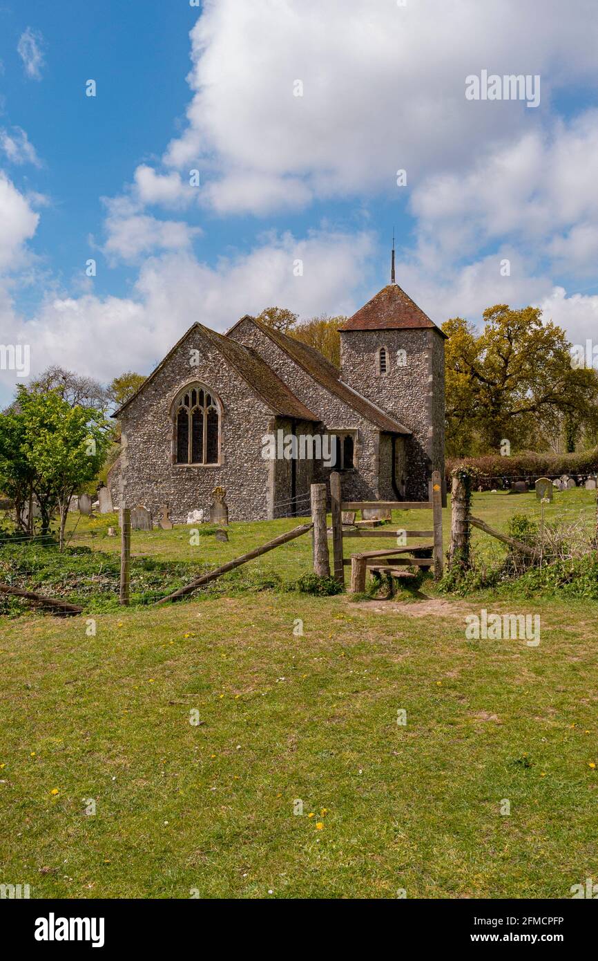 The Parish Church of St Mary, Clapham in the South Downs National Park ...
