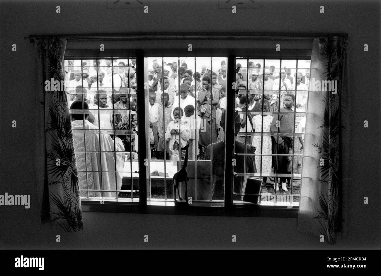 Window view through window Black and White Stock Photos & Images - Alamy