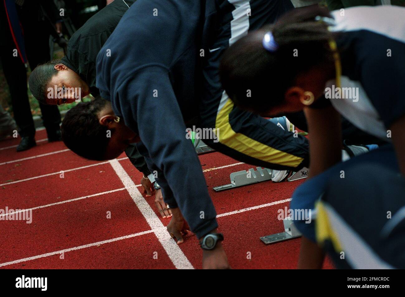 US athlete Marion Jones AUGUST 2000 during a training session with ...