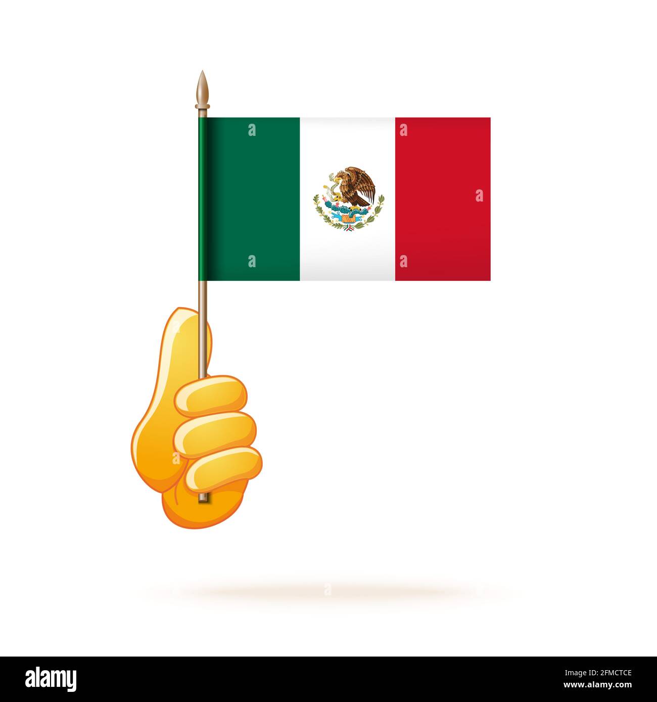 Flag of mexico Stock Vector Images - Alamy