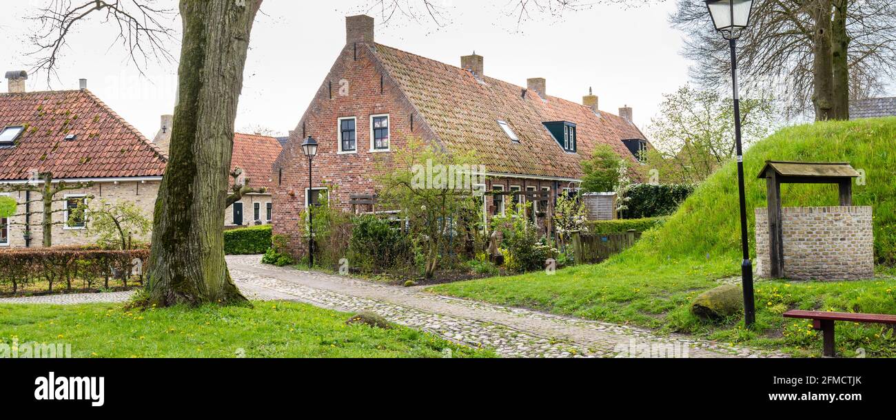 Dutch fortified little village Bourtange in The Netherlands Stock Photo ...