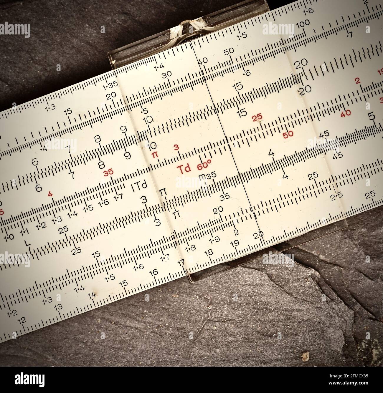Slide rule and calculator hi-res stock photography and images - Alamy