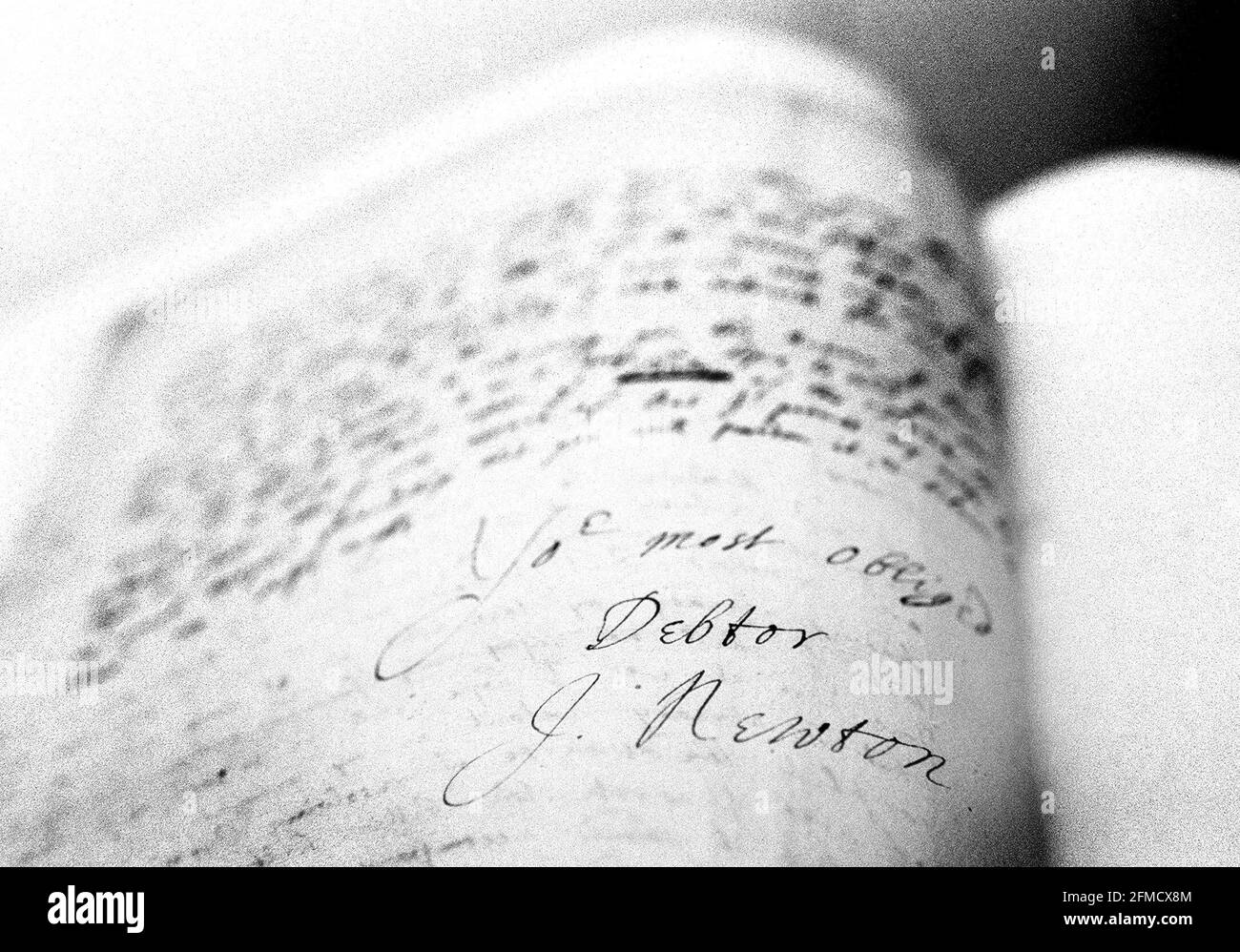 Isaac newton's papers hi-res stock photography and images - Alamy