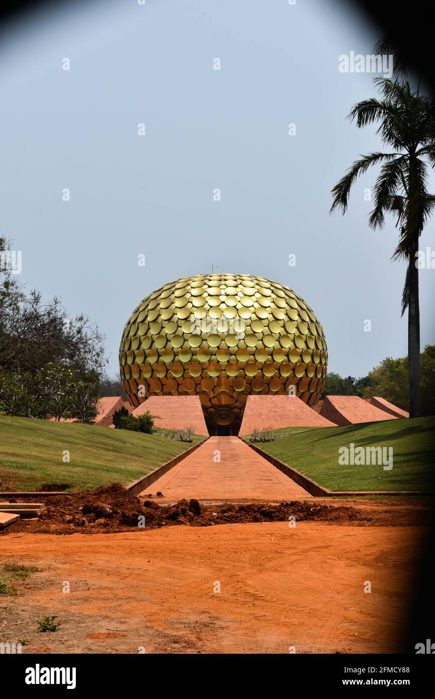 Matri mandir in auroville hi-res stock photography and images - Alamy
