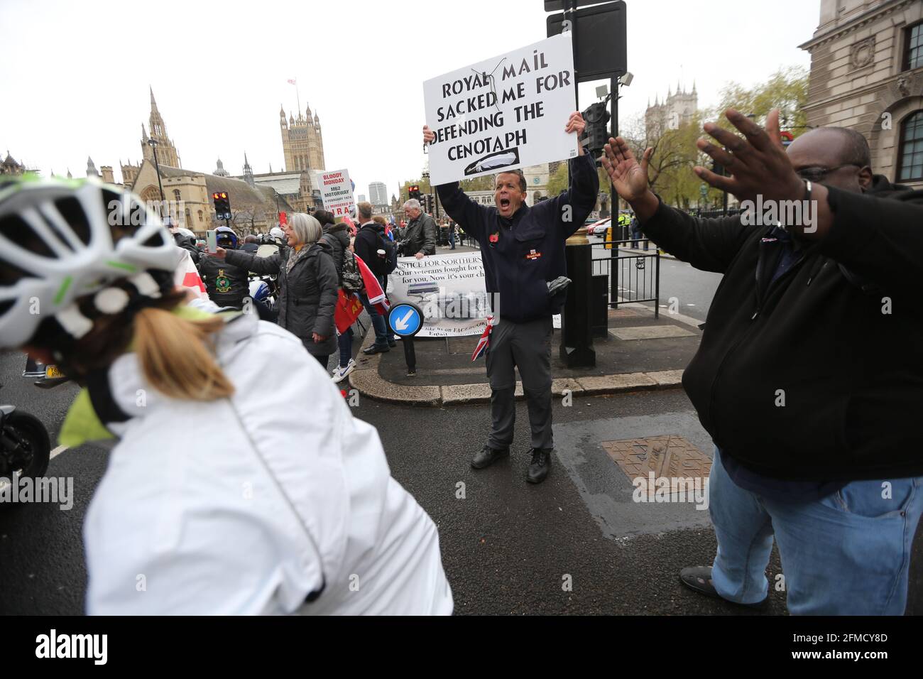 London, England, UK. 8th May, 2021. Protesters staged "Respect our ...