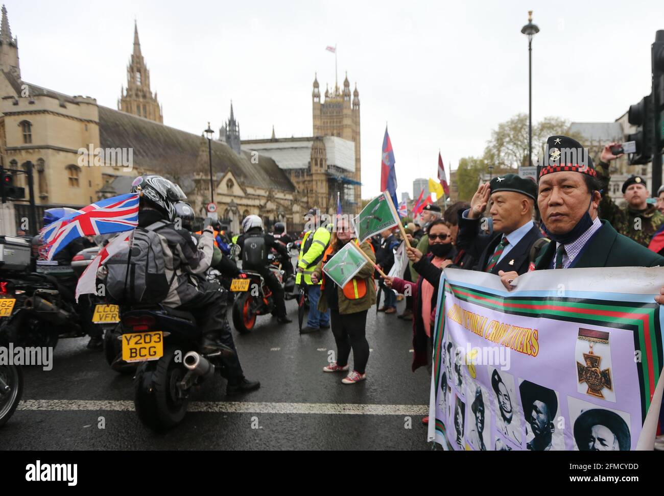 London, England, UK. 8th May, 2021. Protesters staged "Respect our ...