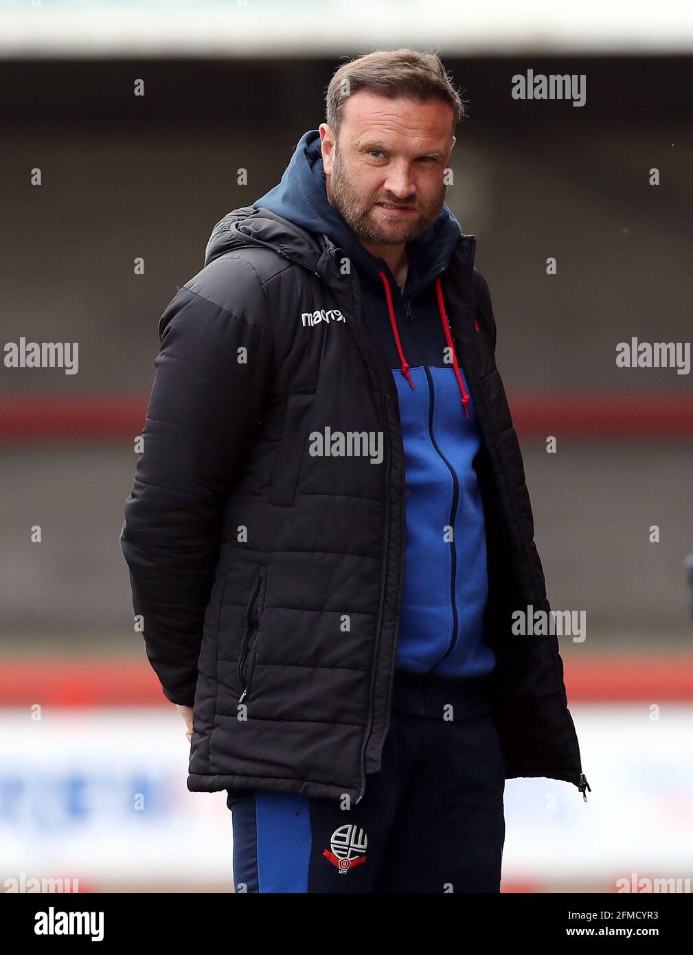 Bolton Wanderers manager Ian Evatt during the Sky Bet League Two match ...
